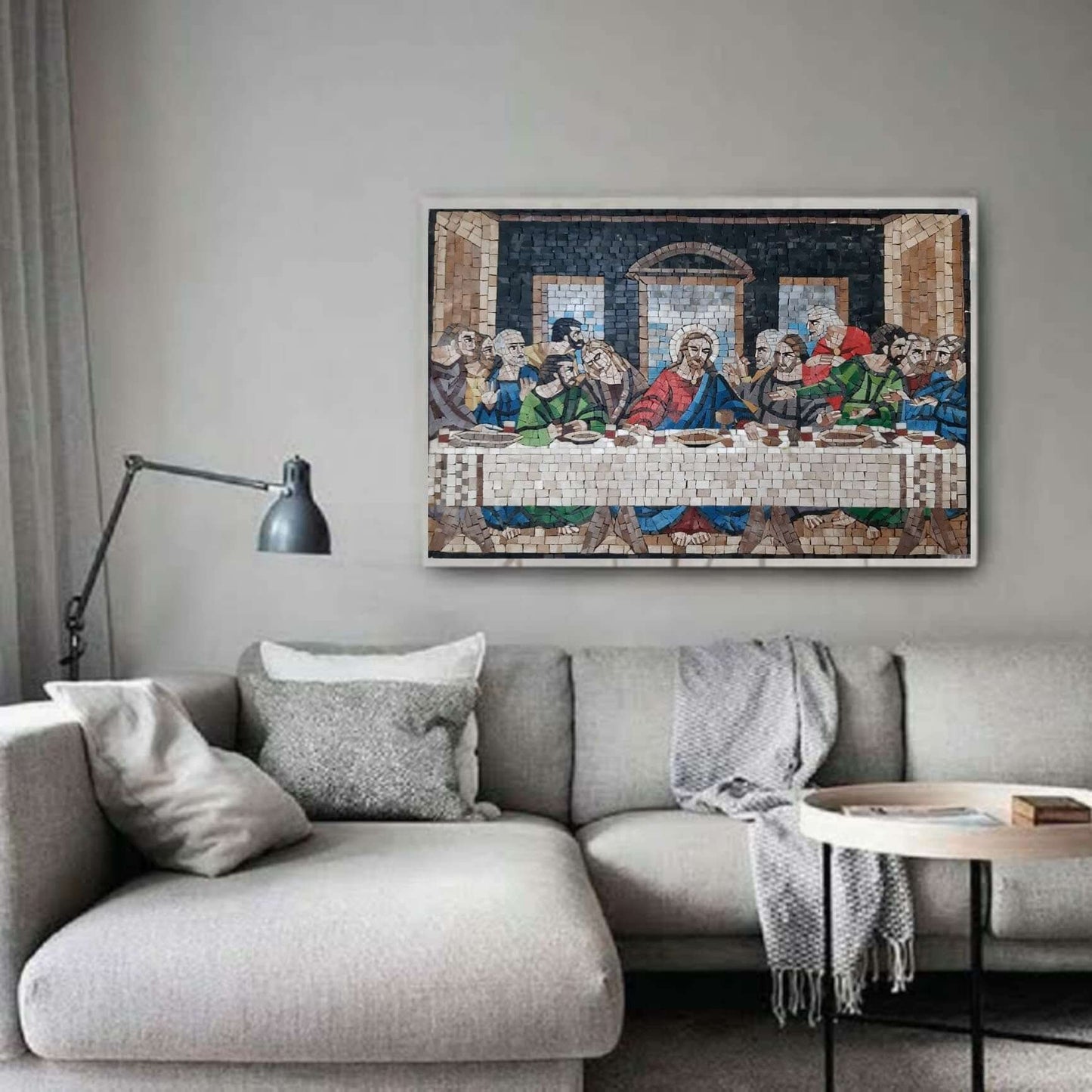 Mosaic Wall Art The Last Supper DaVinci Handcrafted Mosaic Reproductio ...